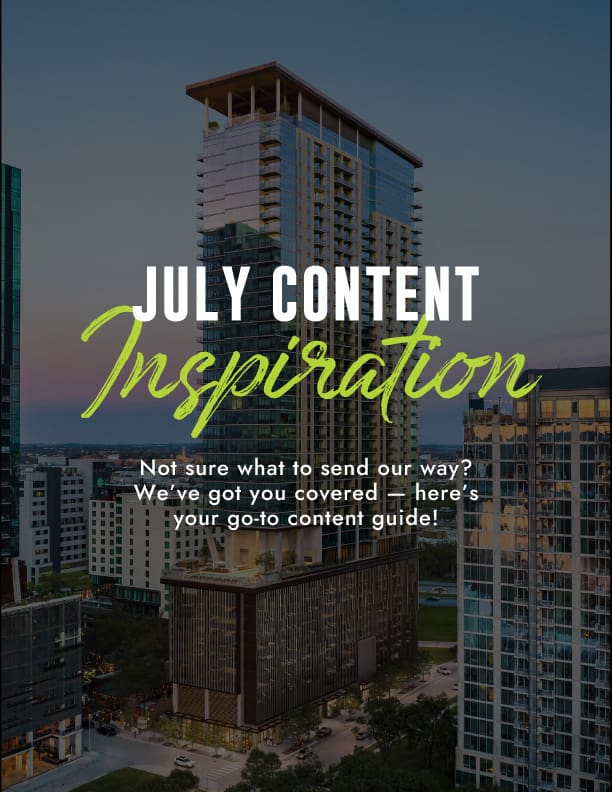Content Inspiration | Social Media For Leasing | Envida | Scottsdale ...